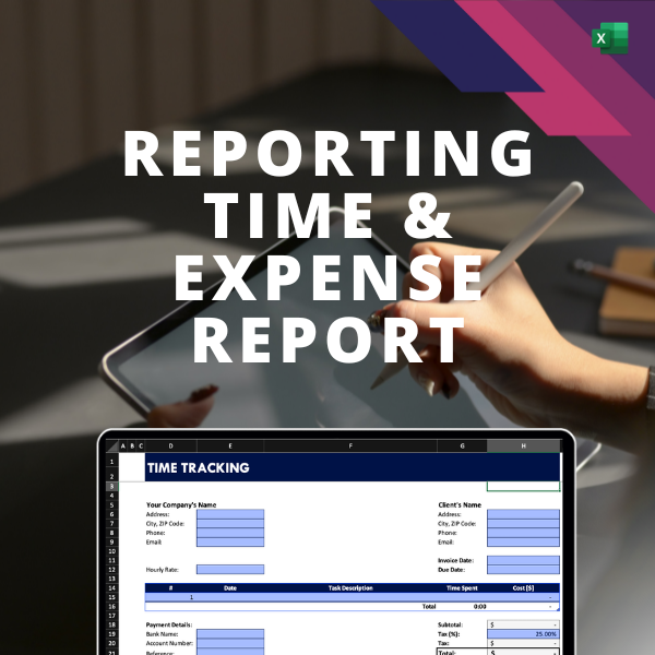 Time Tracking & Expense Report – Bank Run Templates